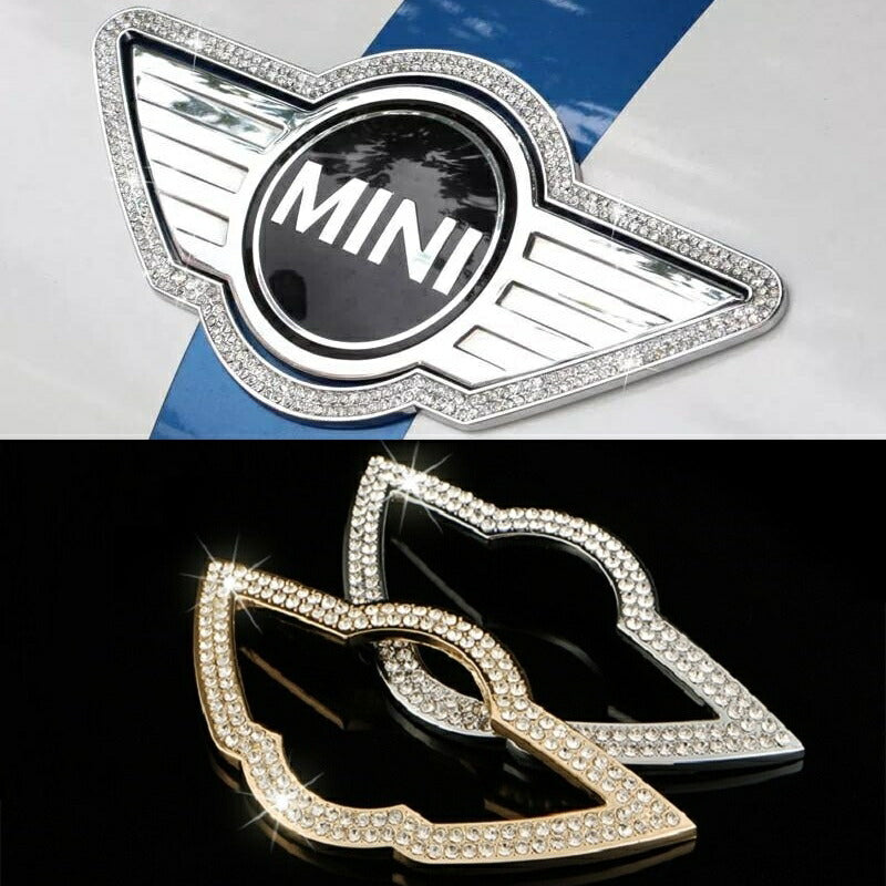 BMW MINI ミニクーパー リア エンブレム トリム クリスタルストーン 全2色 F60 送料無料 スワロフスキー アクセサリー カスタ – BeeTech